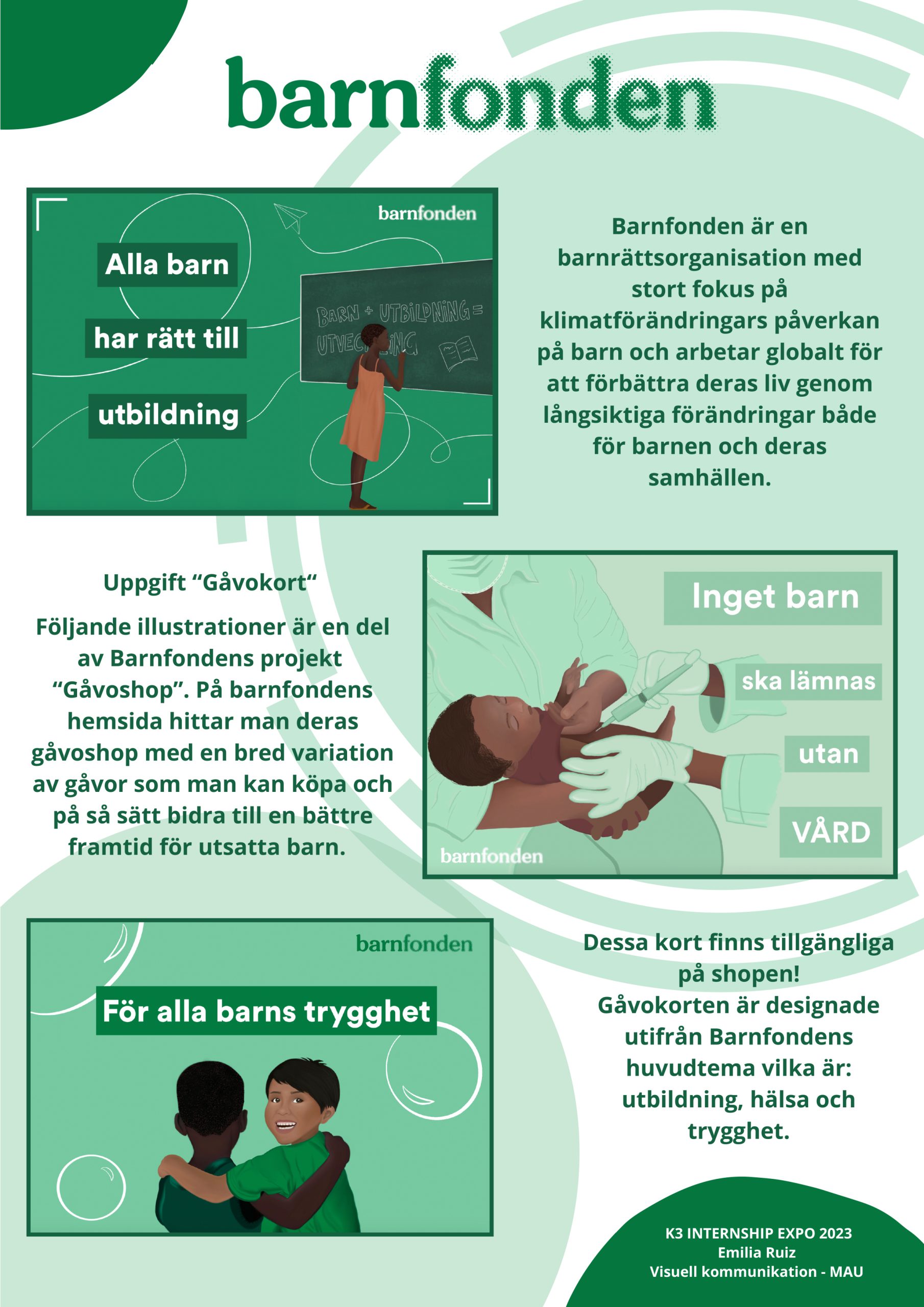 Emilia Ruiz - Barnfonden - K3 Internship Expo